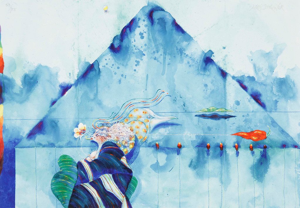 Ardy Strüwer - Monsun Blue | Köpa konst | Fri frakt | Galleristockholm.se