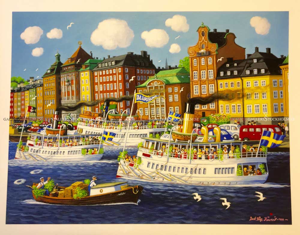Bert Håge Häverö - Skeppsbron | Fri Hemleverans! | Galleristockholm.se
