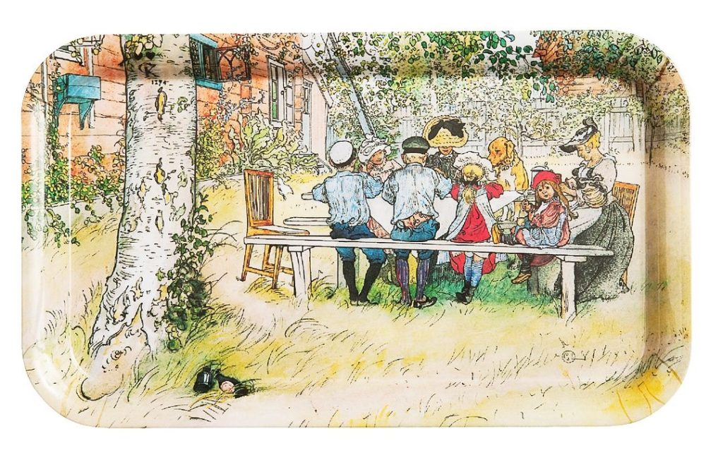 Carl Larsson - Gården och brygghuset - Serveringsbricka - Slutsåld - Konst Carl Larsson - Gården och brygghuset - Serveringsbricka - Slutsåld - Konst