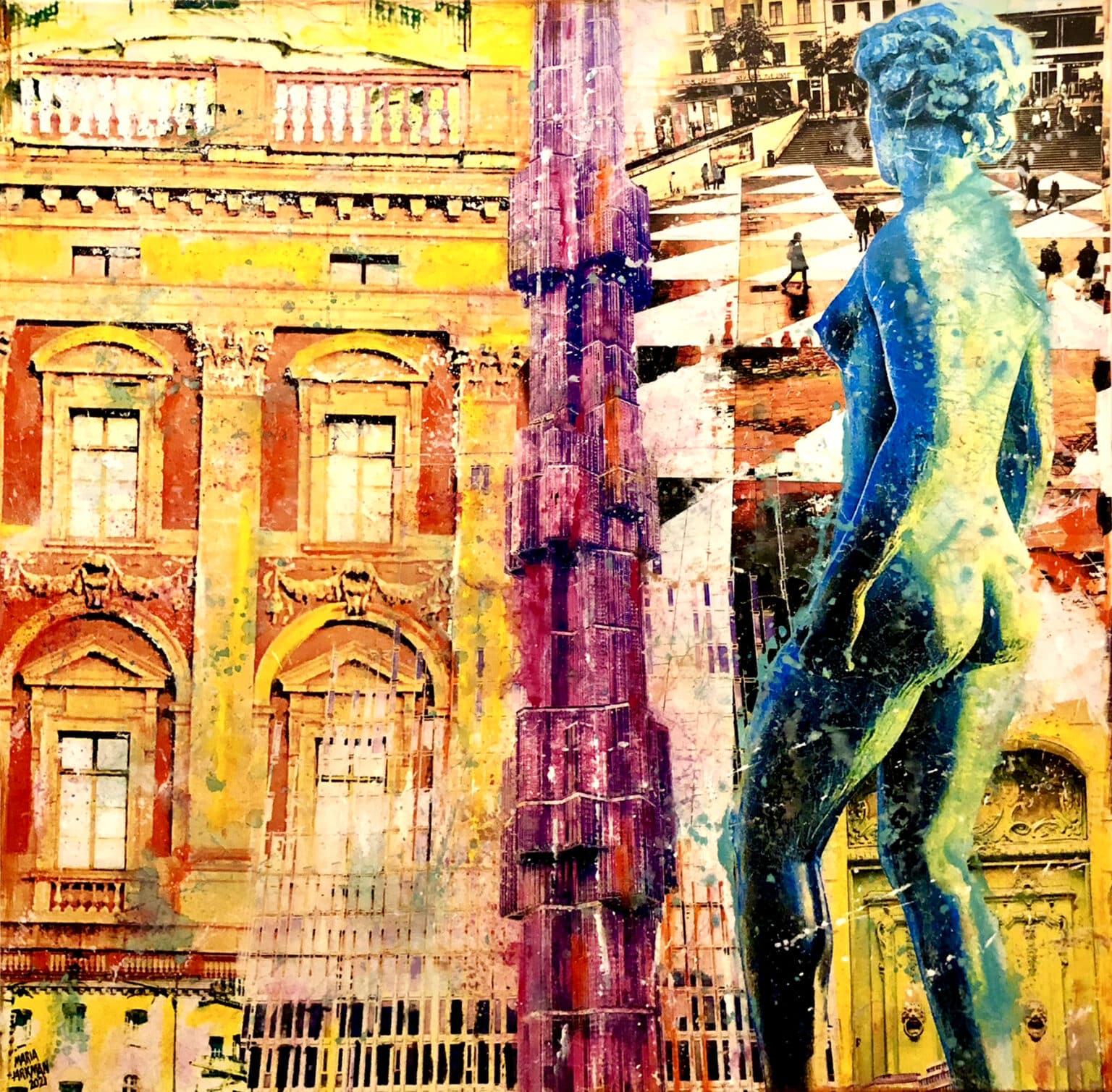 Maria Larkman - Silvia transformation | Köpa konst | Oljemålning